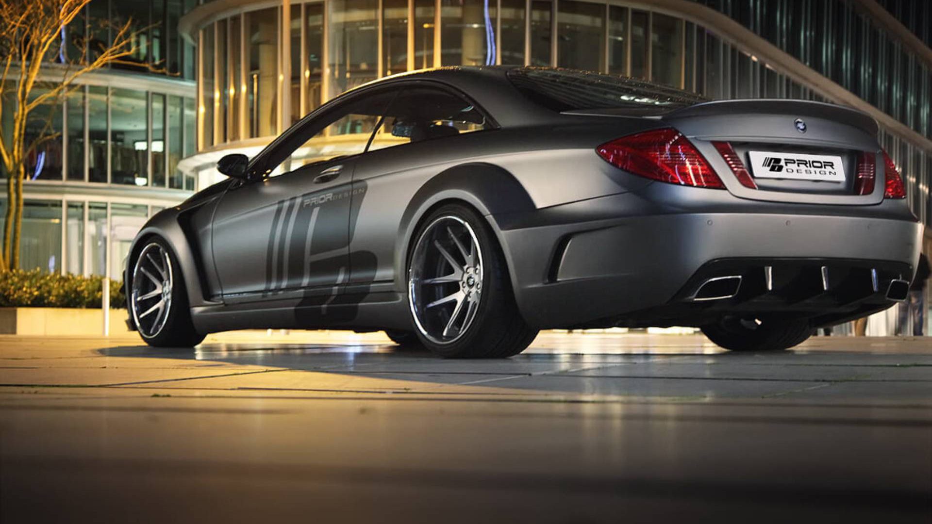 PD Black Edition AMG Rear Trunk Spoiler for Mercedes CL C216 - Prior Design